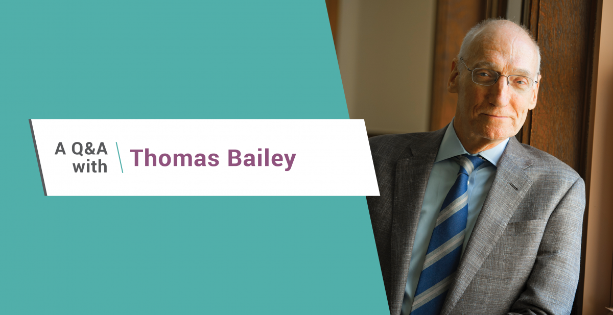 A Q&A with CAPR Keynote Speaker Thomas Bailey