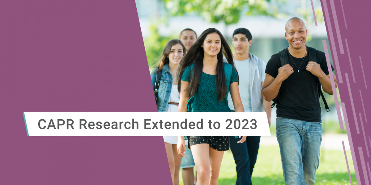 CAPR Research Extended with Additional Grants from IES, Other Funders